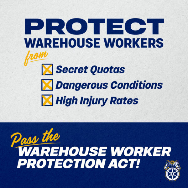 Elected Officials Introduce Bipartisan Warehouse Worker Protection Act ...