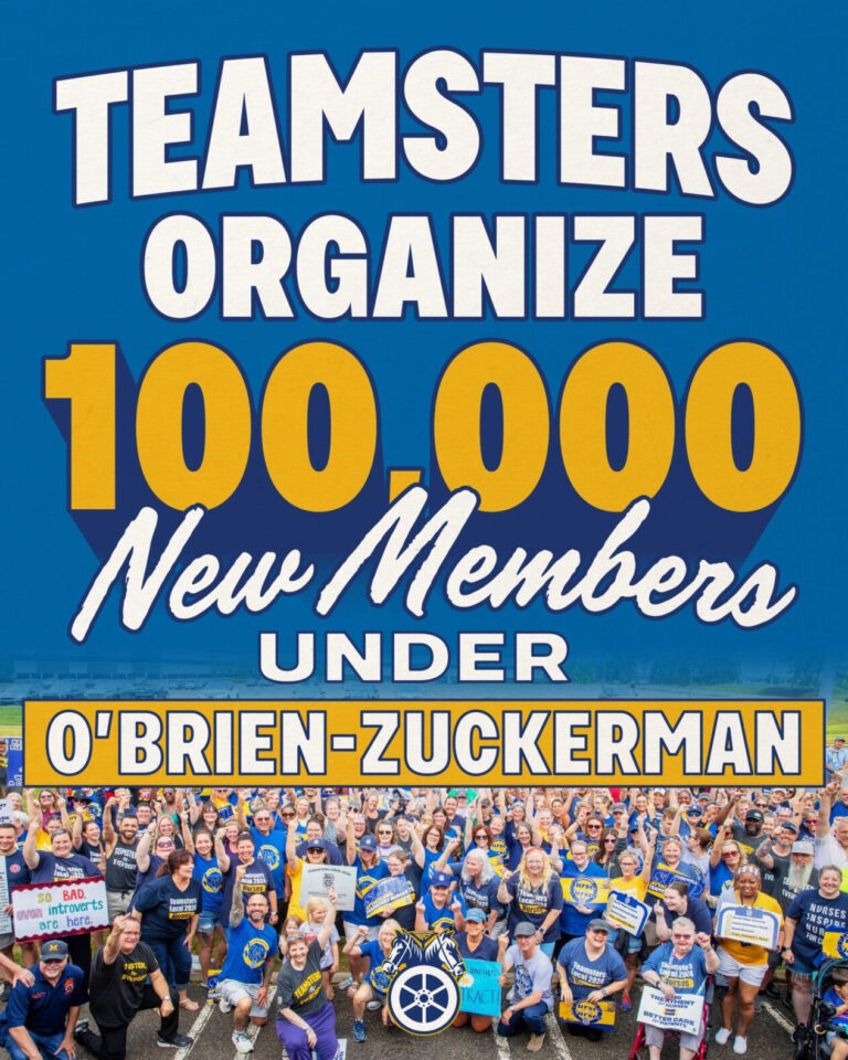 Teamsters Continues to Add Members – 100,000 in Four Years – LaborPress