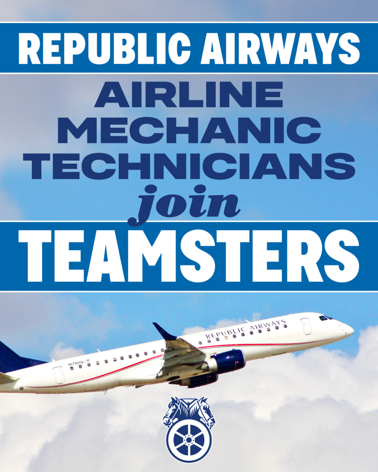Republic Airways Mechanics Join Teamsters – LaborPress